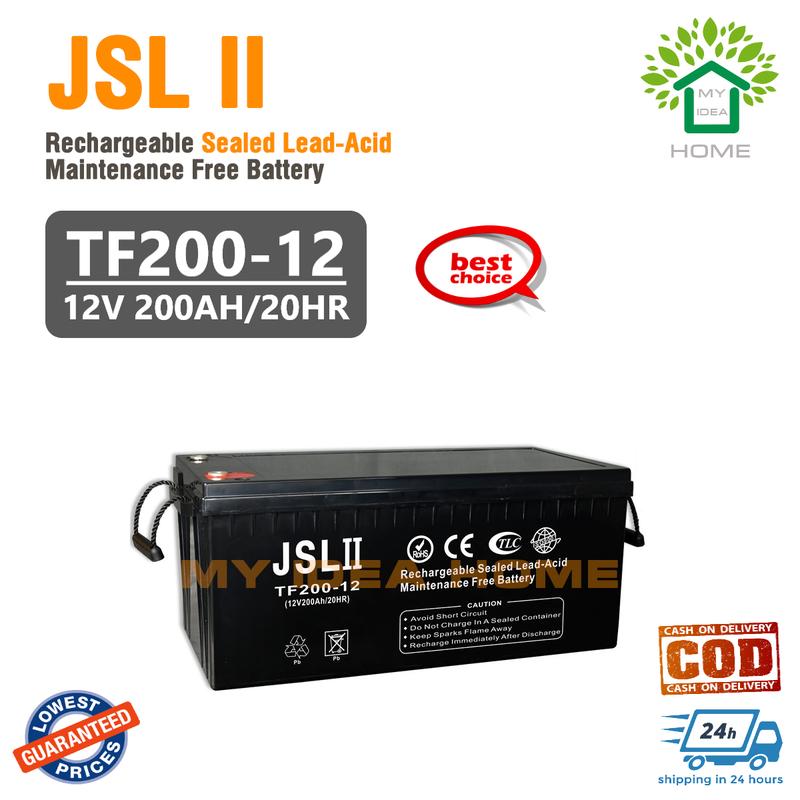 JSL II Brand 12V 200AH For Solar SET UP Rechargeable Sealed - TikTok ...
