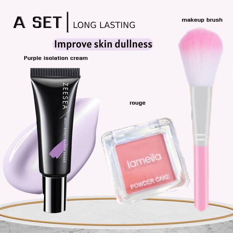 3PCS ZEESEA Color Isolation 10g Sample Makeup Front Cream Purple ...