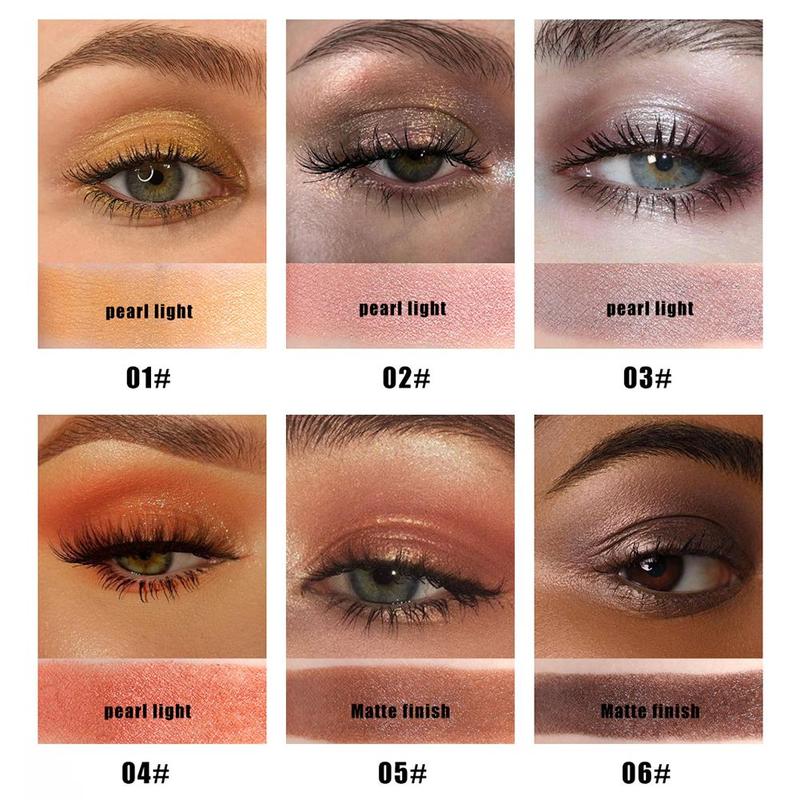 6 Colors Neutral Eyeshadow Stick, Scrap Bit Rotate Eyeshadow - TikTok ...