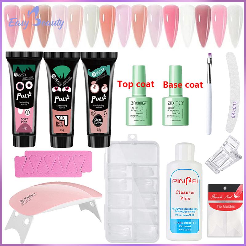 PolyGel Extension Set 11Pcs/Set 26 Colors Available Acrylic Crystal ...