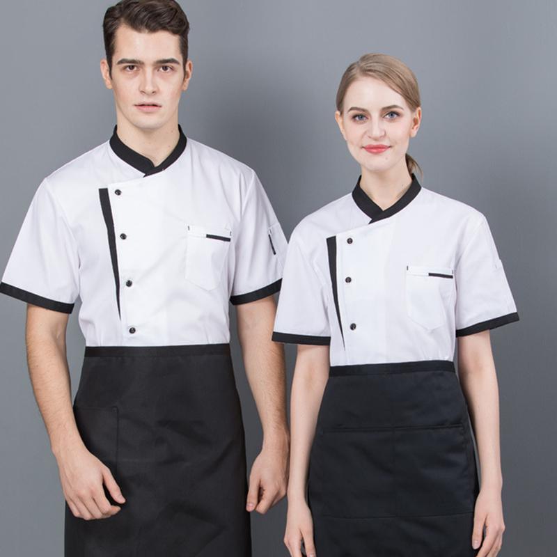 Pakaian seragam chef uniseks, lengan pendek, bernafas, selesa, - TikTok ...