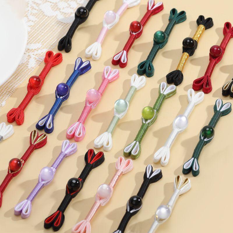 Red plum gygnsk cheongsam frog button Chinese style satin dovetail ...
