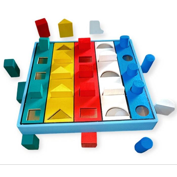 Jual Mainan Edukatif Anak Pasak Geometri Warna / Mainan Susun Balok ...