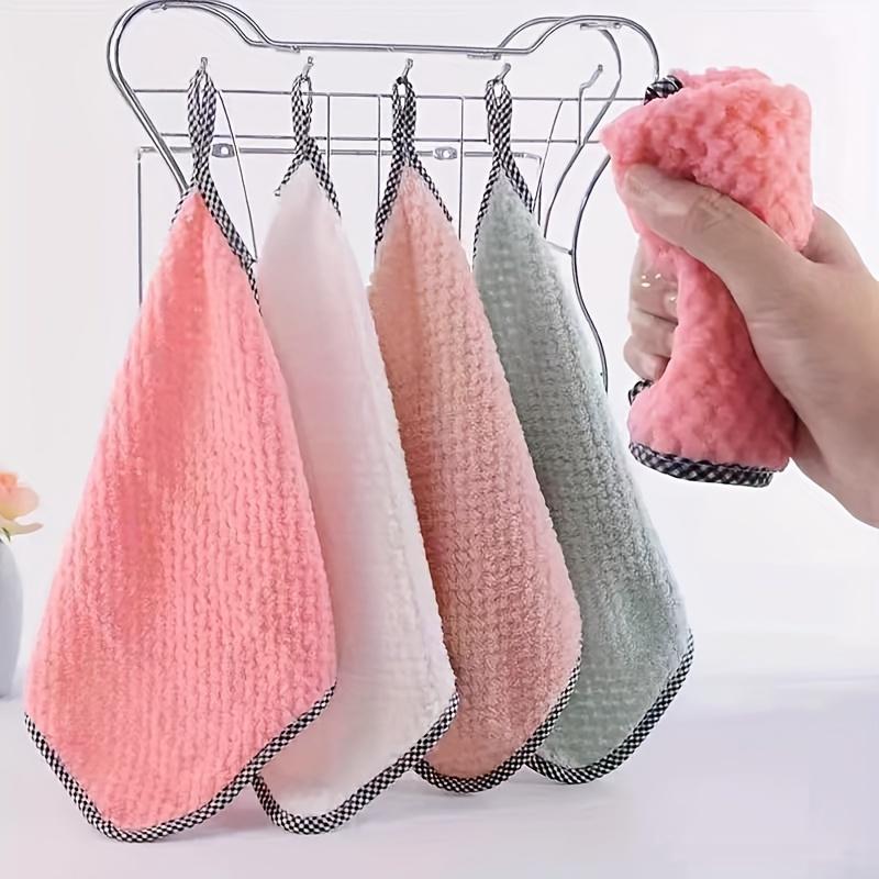 Tuala Dapur Bulu Karang, Set 5, Tuala Persegi Kecil Grid Nanas ...