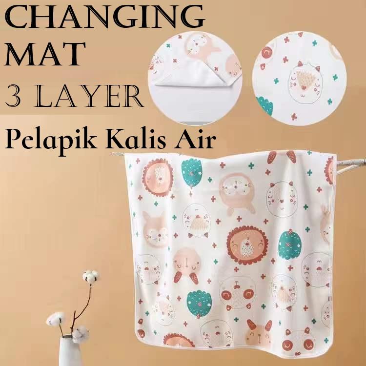 Pelapik Kalis Air Pad Telap Washable Changing Mats Waterproo - TikTok ...
