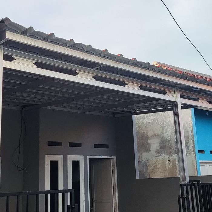 Jual Kanopi Baja Ringan Depan Rumah Atap Spandek Pasir SNI - Per Meter ...