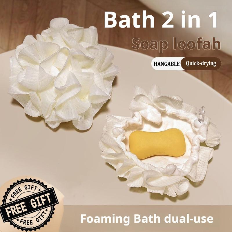 Washcloth Loofah Combo 2-in-1 Loufee Washcloth That Holds Ba - TikTok Shop