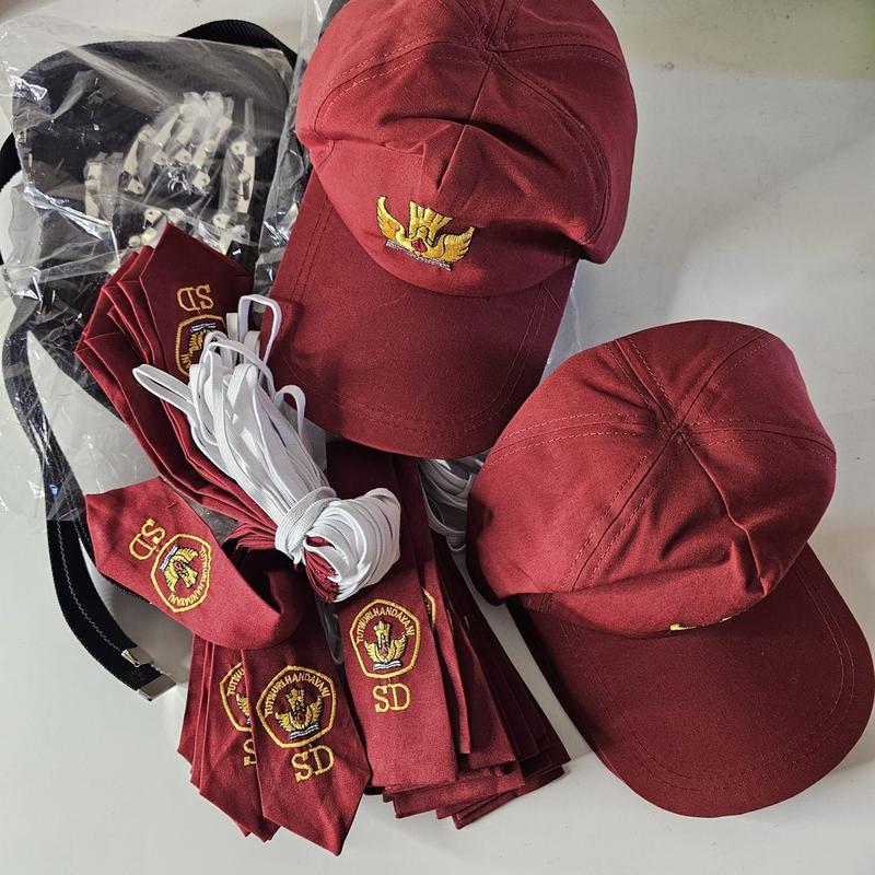 Paket Seragam Sekolah SD Topi Merah Dasi dan Ikat Pinggang - Shop ...
