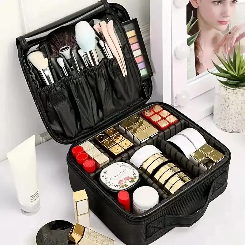 Portable Makeup Storage Bag, 1 Piece Large Capacity Cosmetic Organizer ...