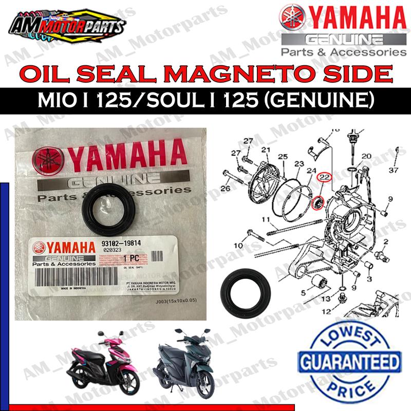 OIL SEAL MAGNETO SIDE FOR MIO I 125/SOUL I 125 (93102-19814) - TikTok ...