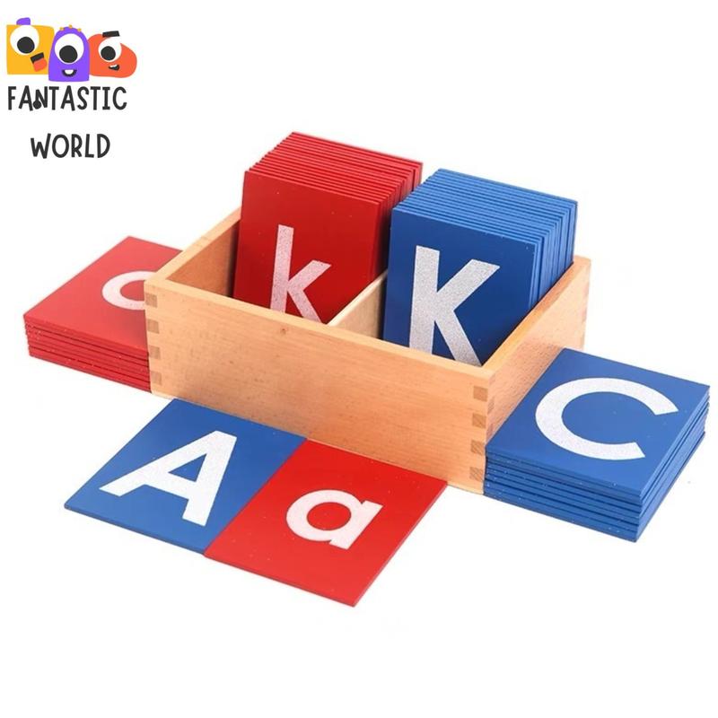 Montessori Sandpaper Letter Alphabet Card Letter ABC Early Education ...