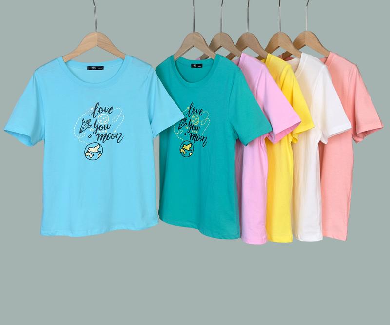 HDC LADIES Short Sleeves Shirts Love You to the Moon-HLT511354 - TikTok Shop Philippines
