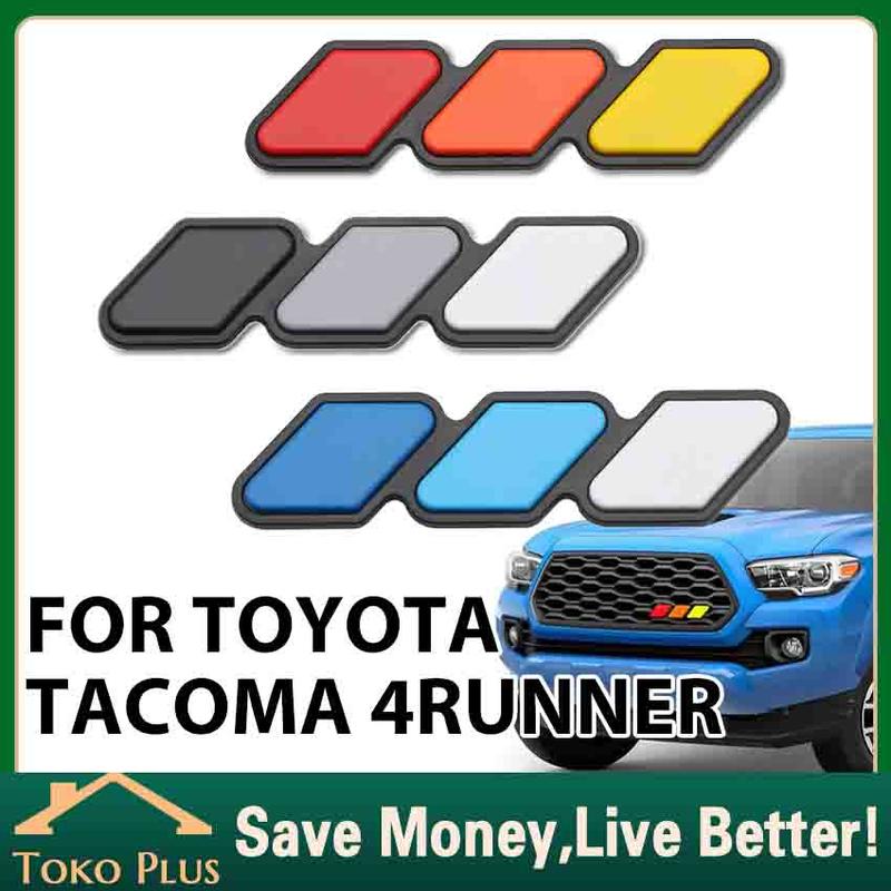 Tri-Color 3 Grille Badge EMBLEM Stickers Decals Auto Car Accessories ...