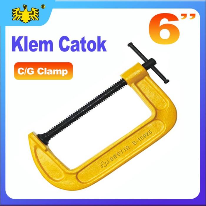 Promo Bestir C/G Clamp Set Klem Catok Alat Jepit Meja Heavy Duty Klem 6 ...
