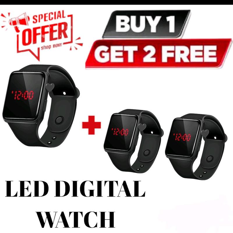 led digital watch buy1 plus 2 digital display watch silicone - TikTok ...