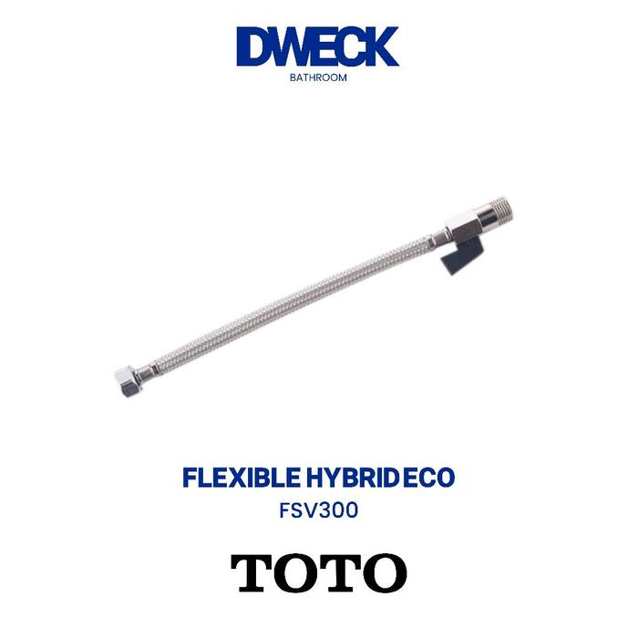 Jual DWECK - ECO FSV300 TOTO Stop Valve With Flexible Hose 30CM - Kota ...