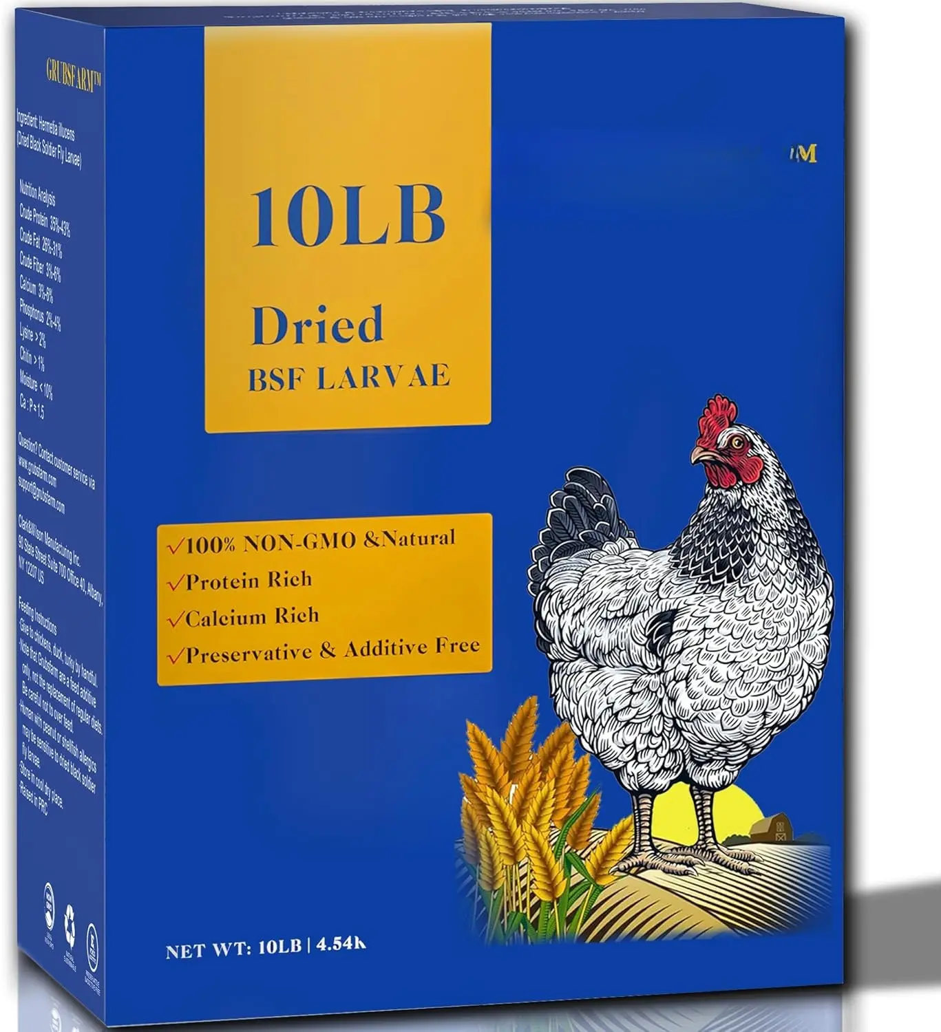 Dried BSF Larvae for Chickens - 1LB High Calcium Supplement, - TikTok Shop