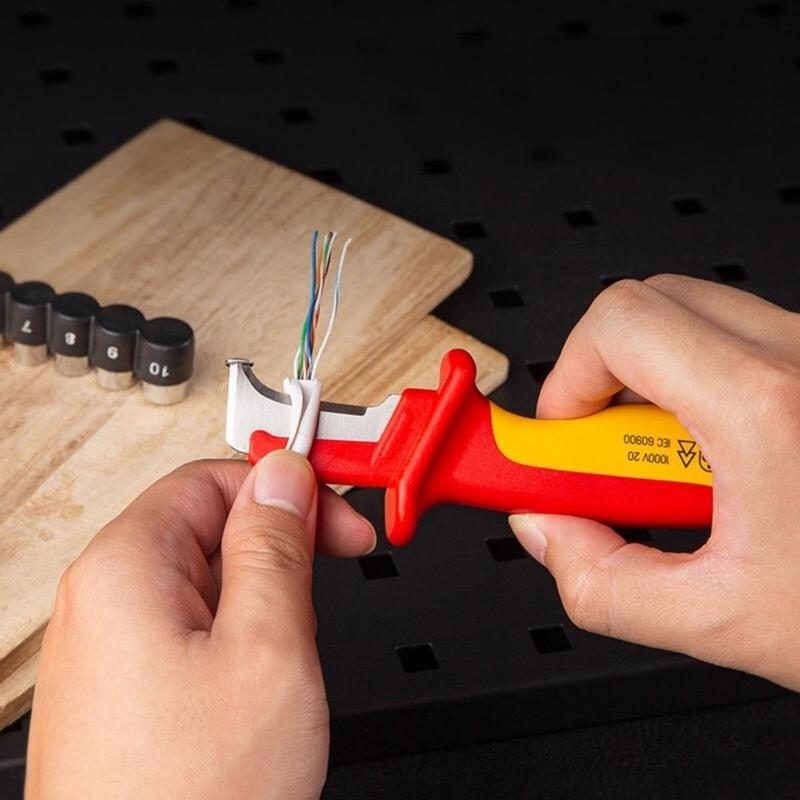 Insulated Multi Functional Cable Stripper & Snips – Straight/Curved ...