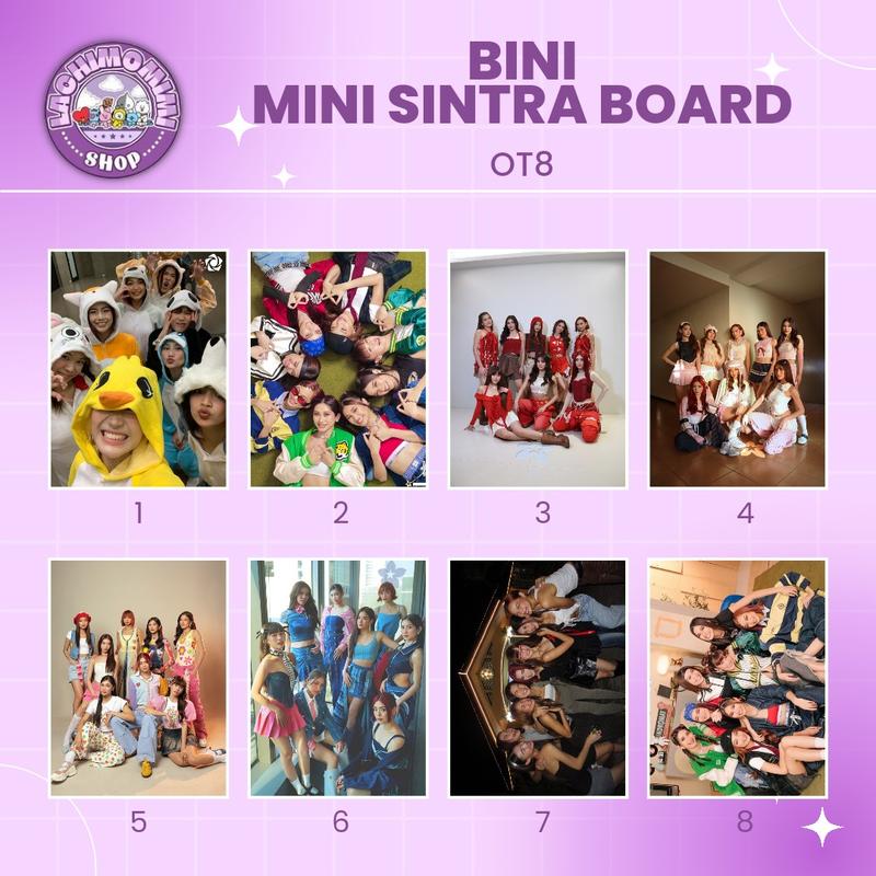 BINI Mini Sintra Board OT8 Wall Decor - TikTok Shop Philippines