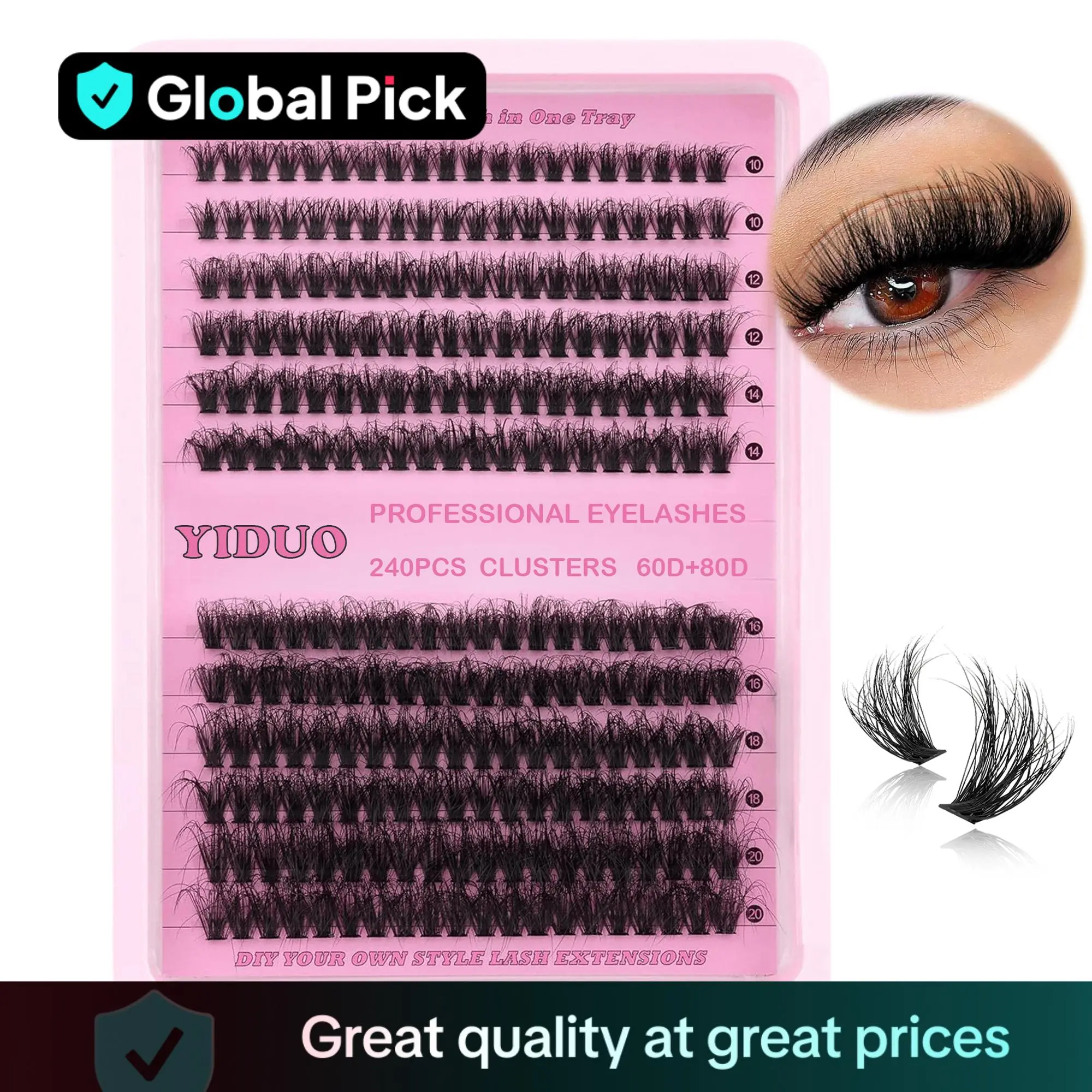 uCoolMe Lash Clusters Fairy With Invisible Band DIY Lashes Clusters ...
