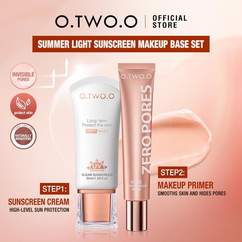 【LIVE】O.TWO.O Facial Beauty 2-Piece Set Face Makeup Sets Sunscreen ...
