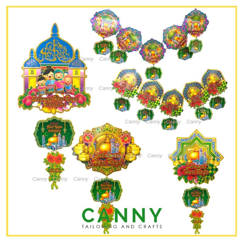 [HARI RAYA ] 3D HARI RAYA DEKO KAD GANTUNG GLITTER / HIASAN HARI ...