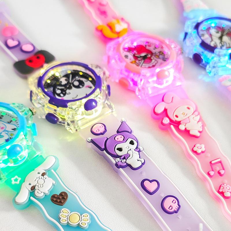 Cartoon Luminous Watches Ins Sports Girl's Relo Macaron Wristwatch ...