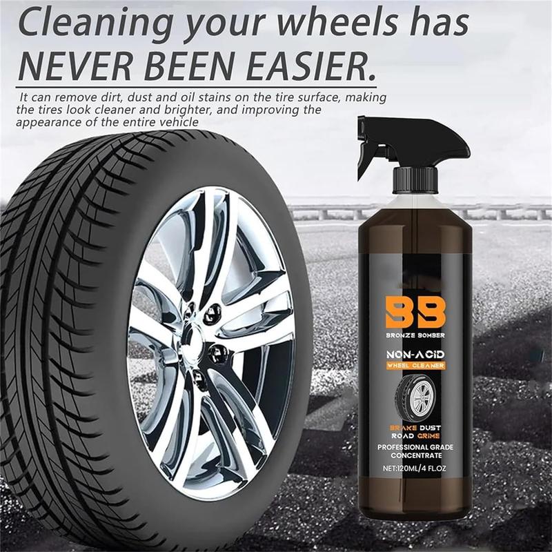 120ML Bronze Bomber Wheel Cleaner,Bronze Bomber Non-Acid Wheel - TikTok ...