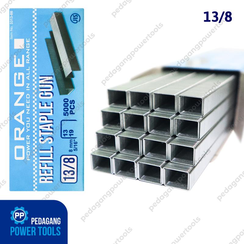 ORANGE 3313-08 13/8 Isi Ulang Staples Tembak 8 mm Refill Staple - Shop ...