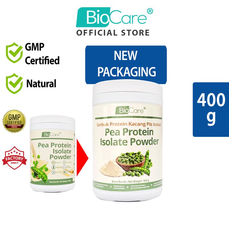 Biocare Pea Protein Isolate powder 400g - TikTok Shop Malaysia