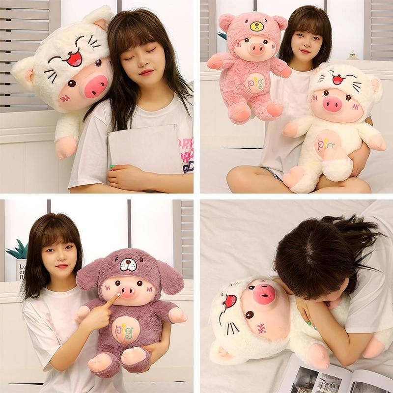 Mainan Mewah Babi Transformasi, Reka Bentuk Comel, 30CM, Bantal ...