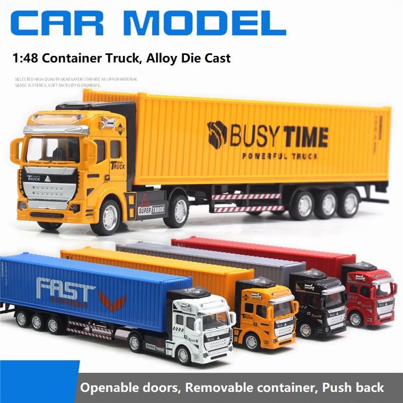 1:48 Scale, 32cm length container truck model, alloy head an - TikTok ...
