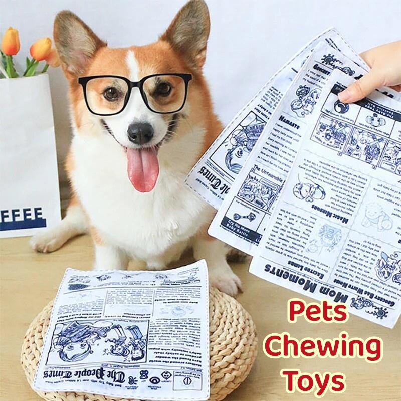 Dog Toy Sound Sound Paper Newspaper Self-Hi Funny Chewing Do - TikTok ...