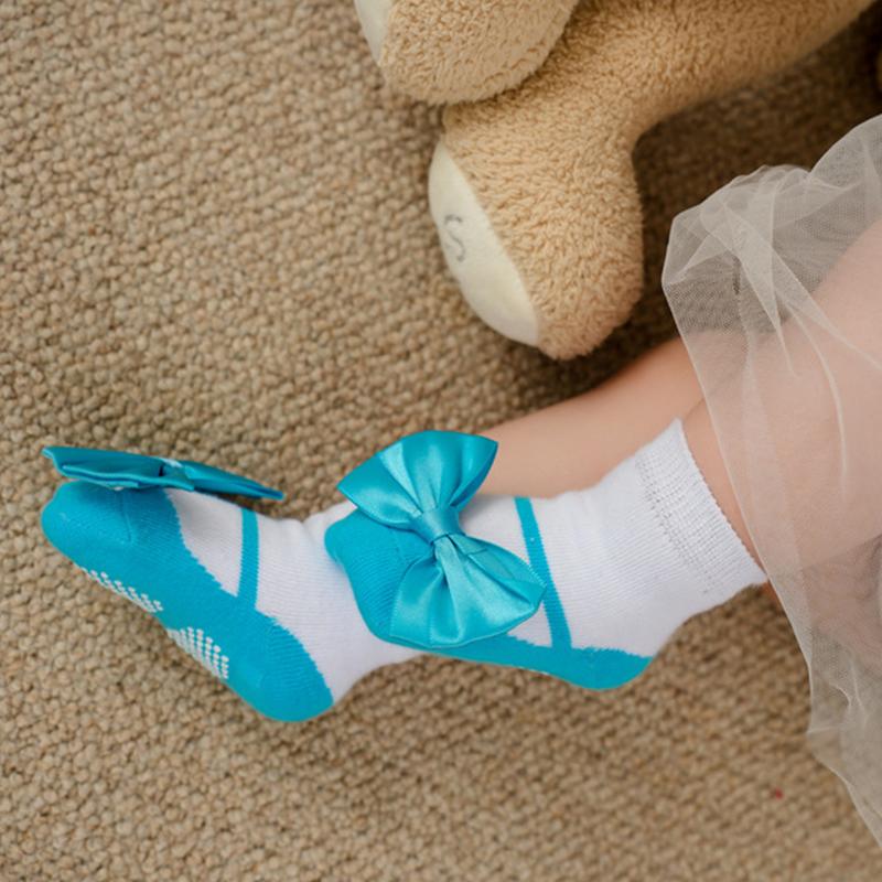 Baby Girls Socks Shoes Soft Short Socks with Bows Princess Ankle ...