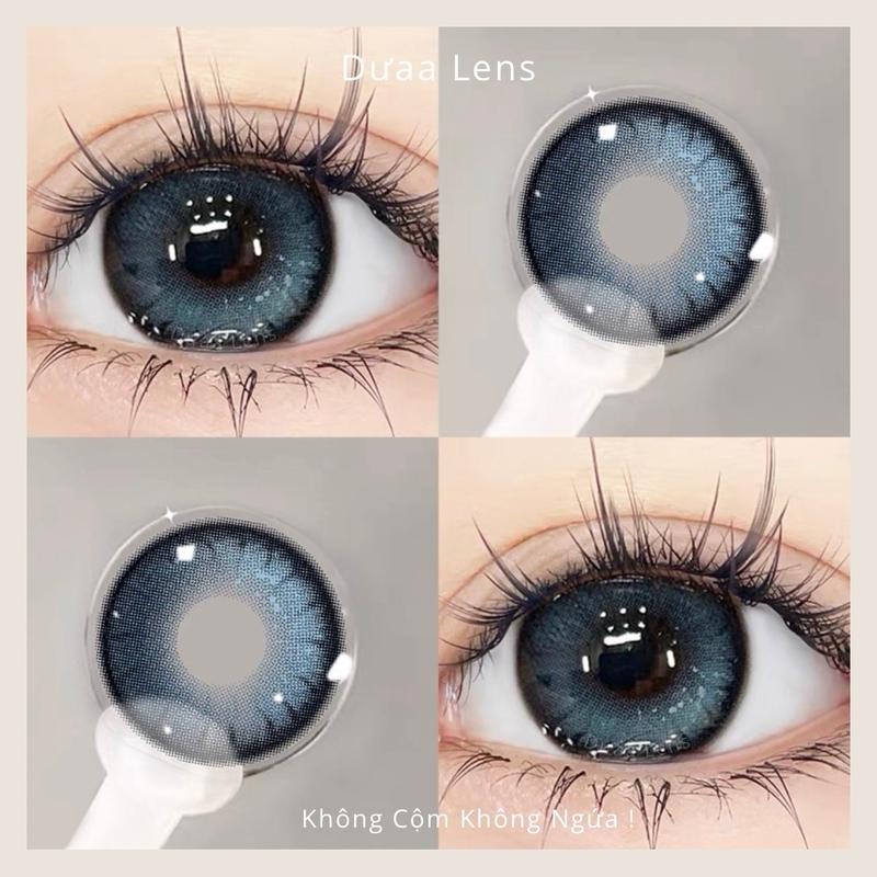 DƯAA LENS - Kính Áp Tròng Xanh Viền Douyin Night Elves Blue Hiệu ...