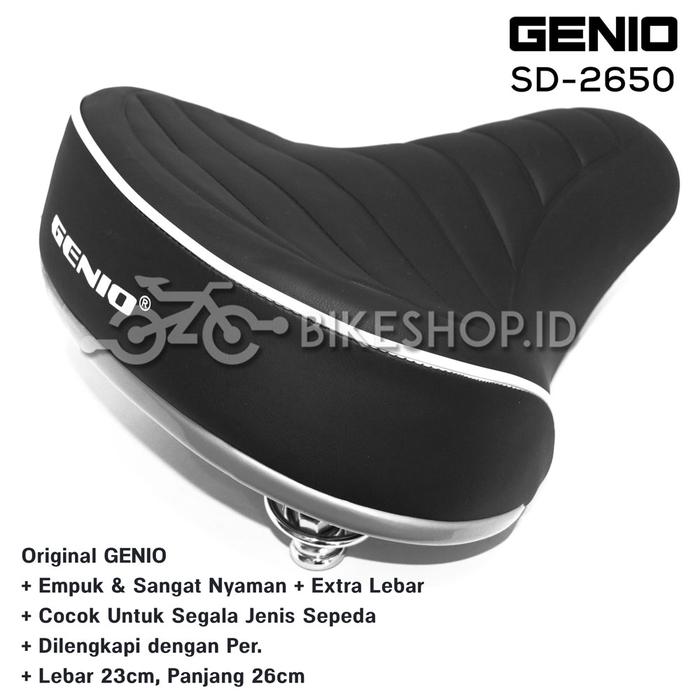 Jual Jok Saddle Mini Lebar Besar Empuk GENIO SD-2650 Hitam Kingkong ...