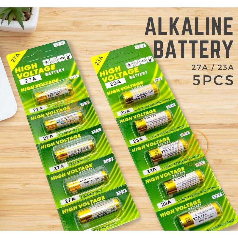 [5PCS] 23A ALKALINE BATTERY Remote Control Bell Batteri Kereta - TikTok ...