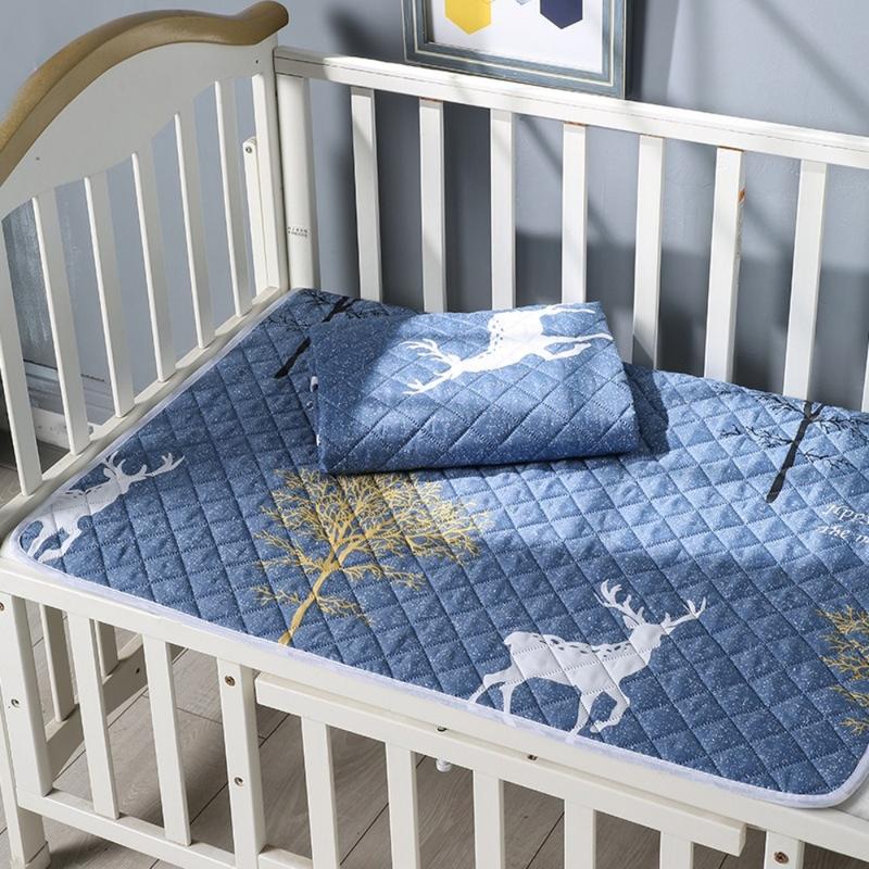 New 70*90cm Baby Urine Mat Cute Cartoon Cloth Bedding Urine Pads ...