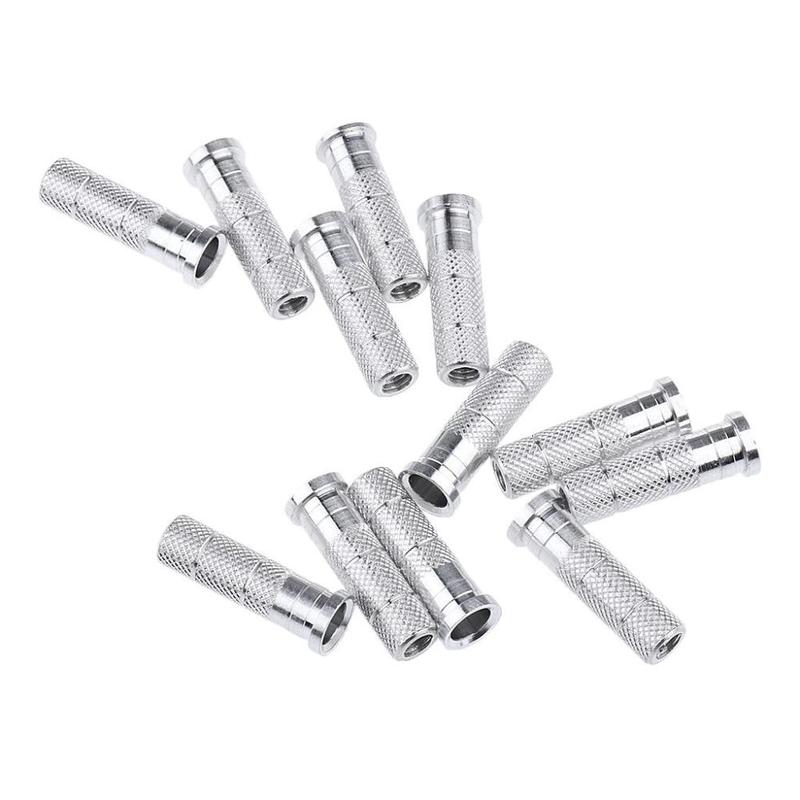 12 Pieces Aluminum Arrow Inserts for 6.2mm Arrow Shaft Threaded ...