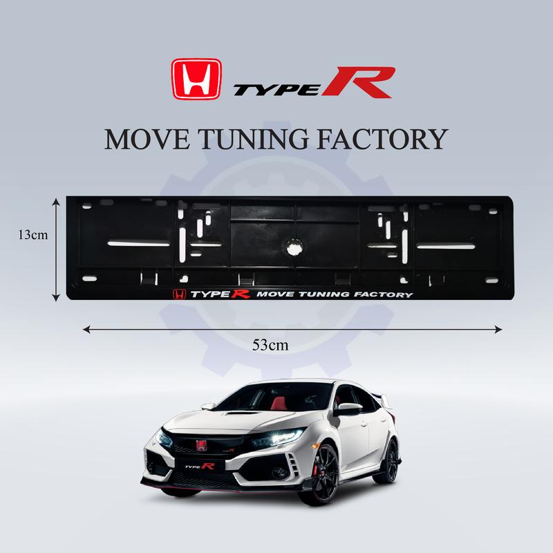 HONDA TYPE R CAR NUMBER PLATE FRAME COVER - MOVE TUNING FACTORY ...