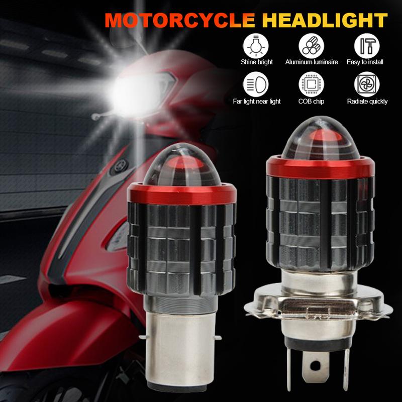 Lampu Depan LED Motosikal, H6 BA20D, Cip 3570, Rasuk Tinggi dan ...
