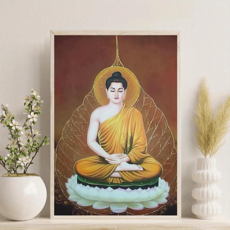 Karya Seni Kanvas Buddha Zen, Hiasan Dinding Rohani Tidak Berbingkai ...