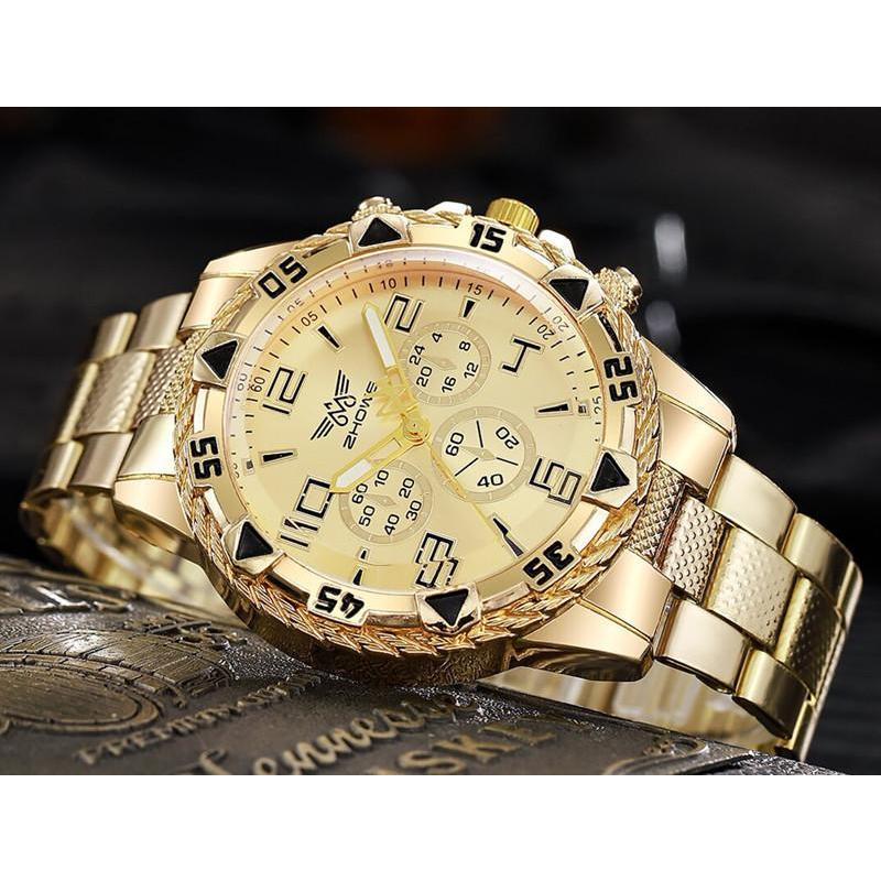 blue light glass men's New watch business steel band quartz multi ...