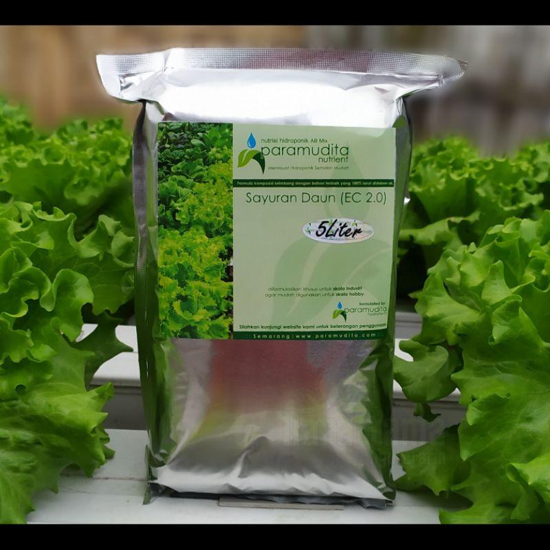 Nutrisi Hidroponik AB Mix Sayur Daun 5 Liter Paramudita Nutrient - Shop ...