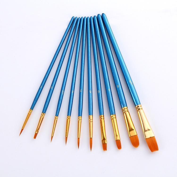 Set Berus Cat, 10pcs, untuk Cat Air / Minyak / Akrilik / Kraf / Lukisan ...