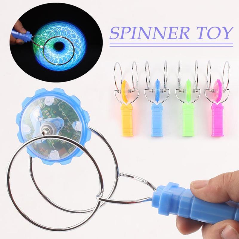 Spinning Toy With Wheel Handle Colored Kids LED Light Spin Freedom ...