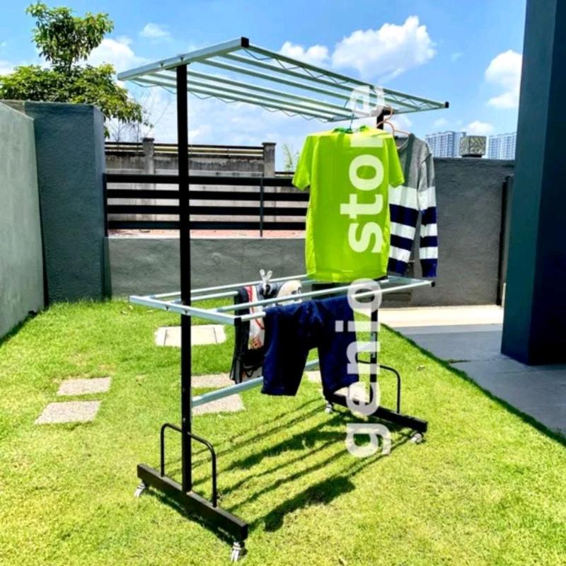 2M-2270 - Heavy Duty Wing Clothes Hanger / Rak Penyidai Kain - TikTok ...