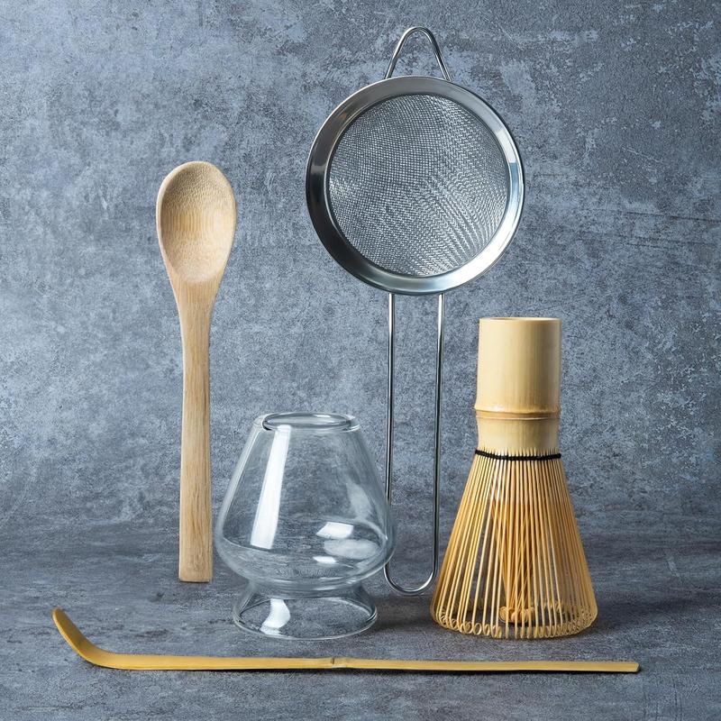 Matcha Whisk Set Glass, Matcha Making Kit Whisk (Chasen Holder), Glass ...