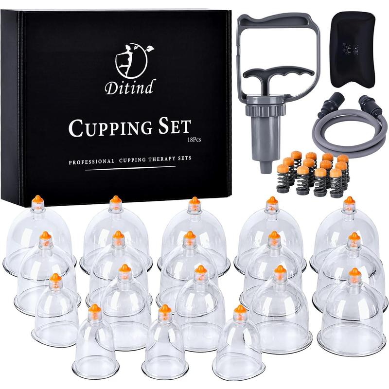 Cupping Therapy Set - 18-Piece Professional Cupping Set for Massage ...