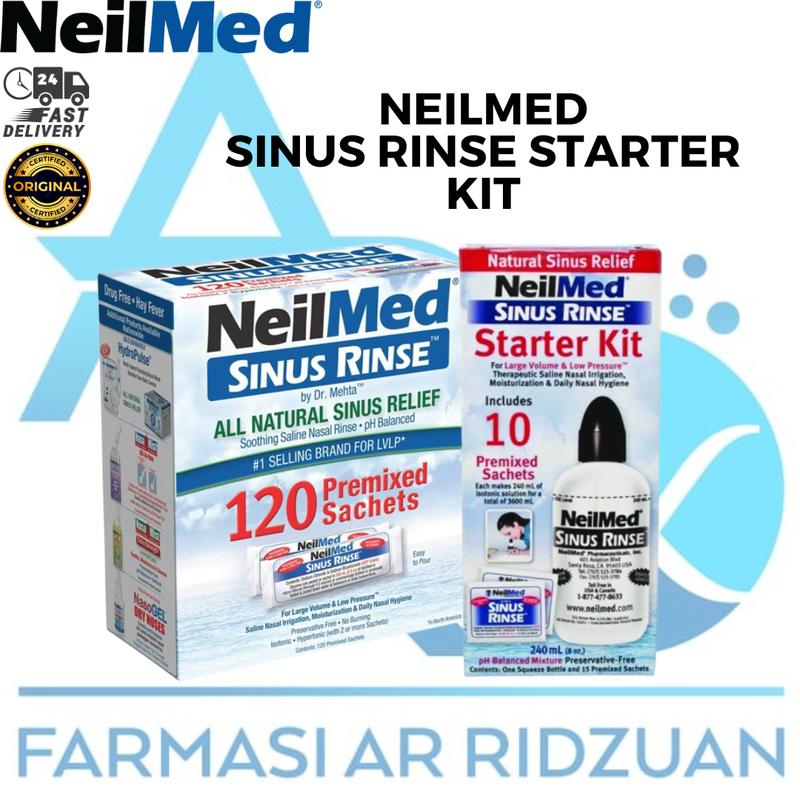Neilmed Sinus Rinse Starter Kit / 120 Premixed Sachets - TikTok Shop ...